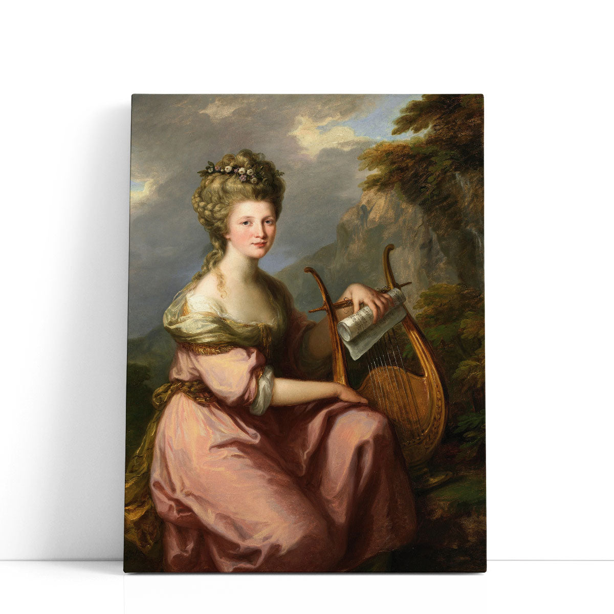 Portrait of Sarah Harrop as a Muse | Musical Art | Angelica Kauffmann ...