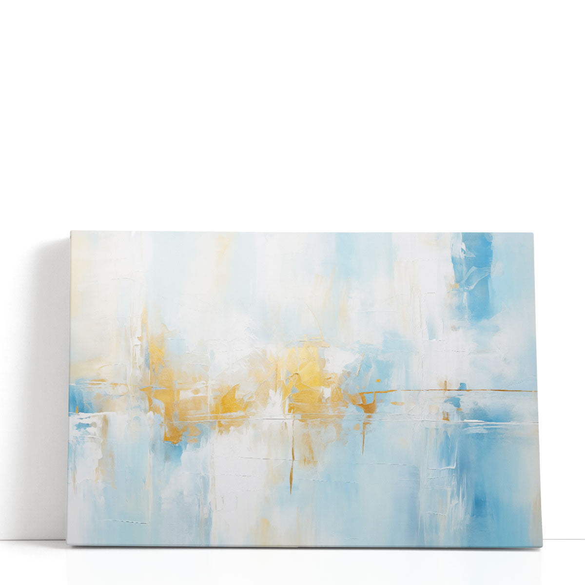 Azure Bliss Palette | Abstract | Canvas Art Print – Framed Flair