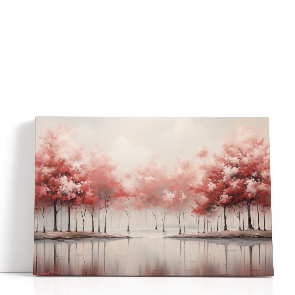 Red Dreamland Haven | Framed Flair | Canvas Art Print