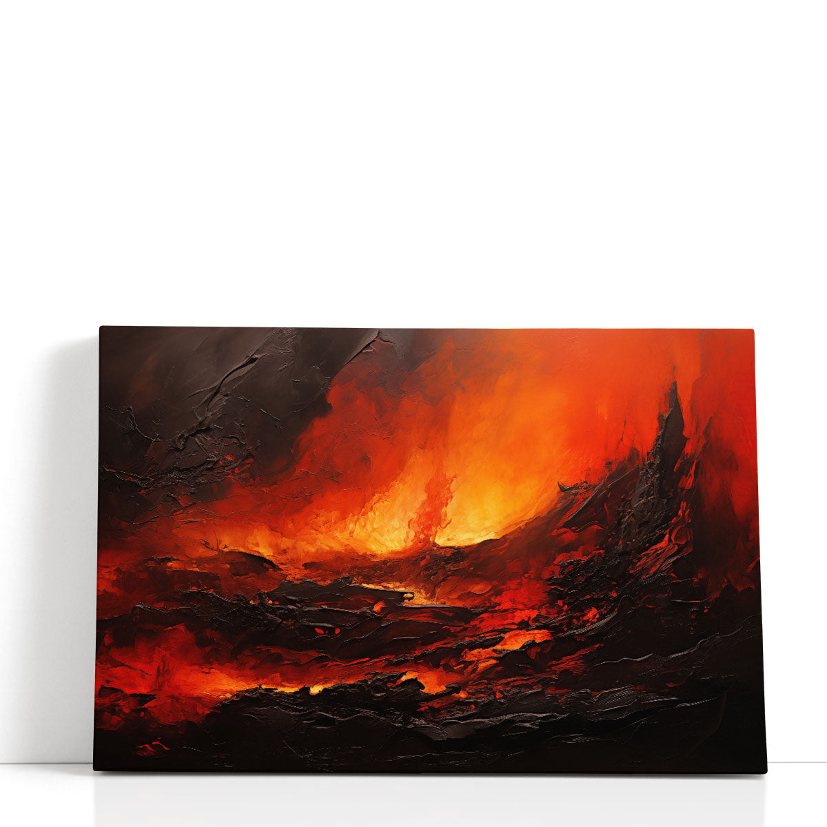 Angry Volcano | Framed Flair | Abstract Canvas Art Print