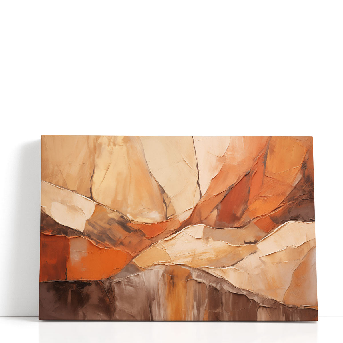 Earthbound Expressions | Abstract Canvas | Art Print – Framed Flair