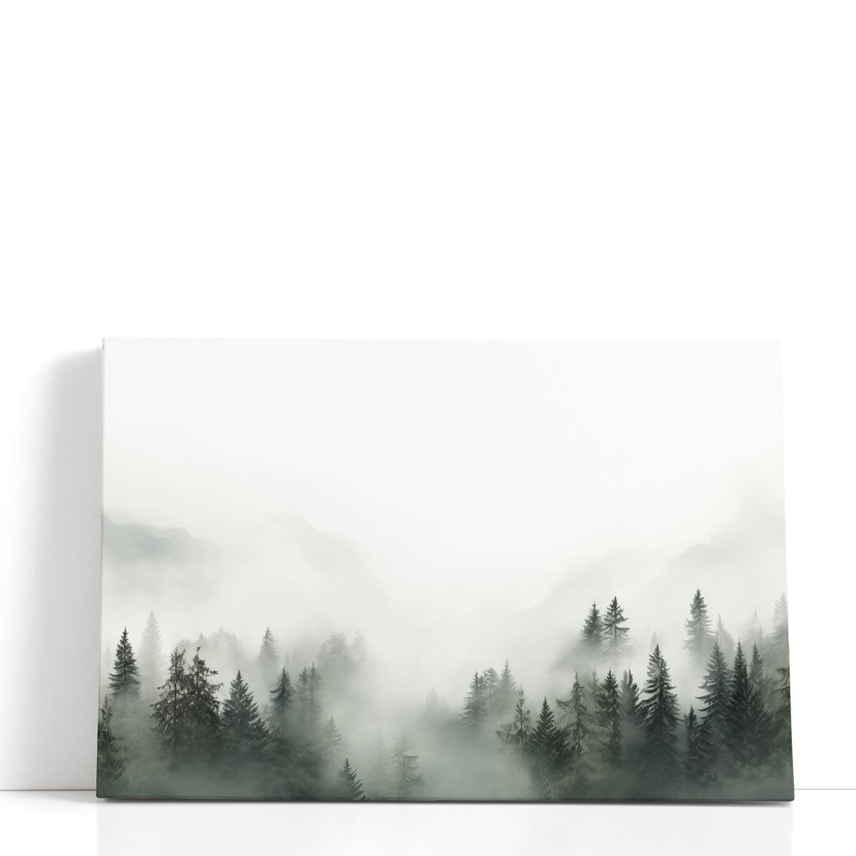 Misty Forest Canvas Art | Nature Photography Landscape Print – Framed Flair