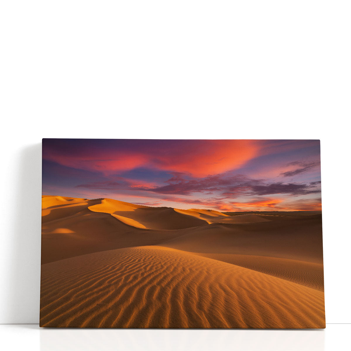 Sahara Desert Canvas Wall Art | Sunset Prints & Big Landscape ...