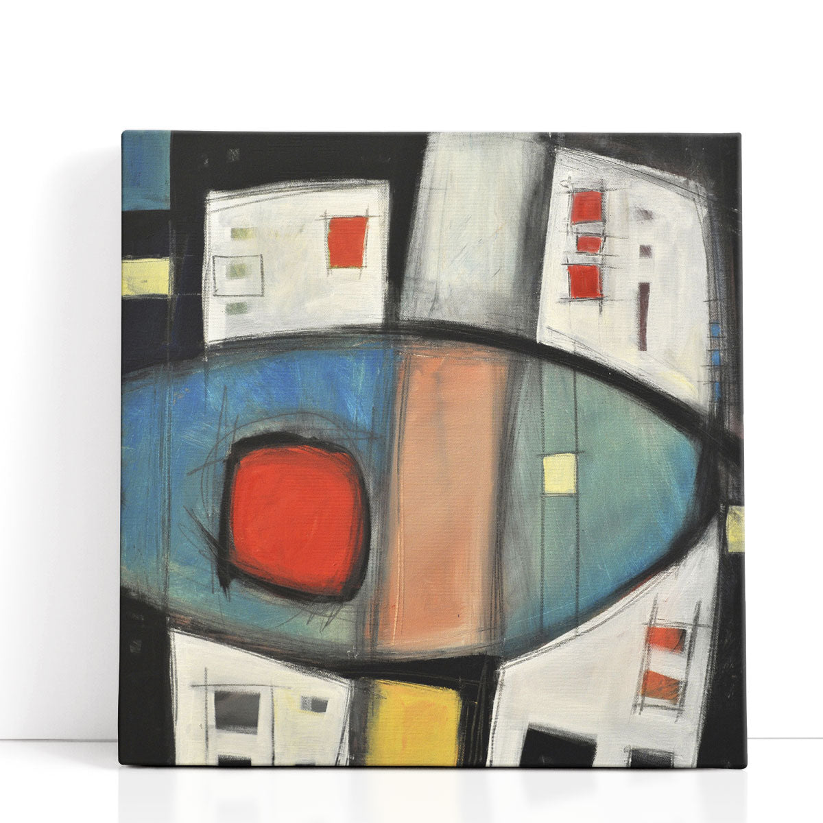 Jazz Improv Canvas Art Print | Abstract Modern | Tim Nyberg – Framed Flair