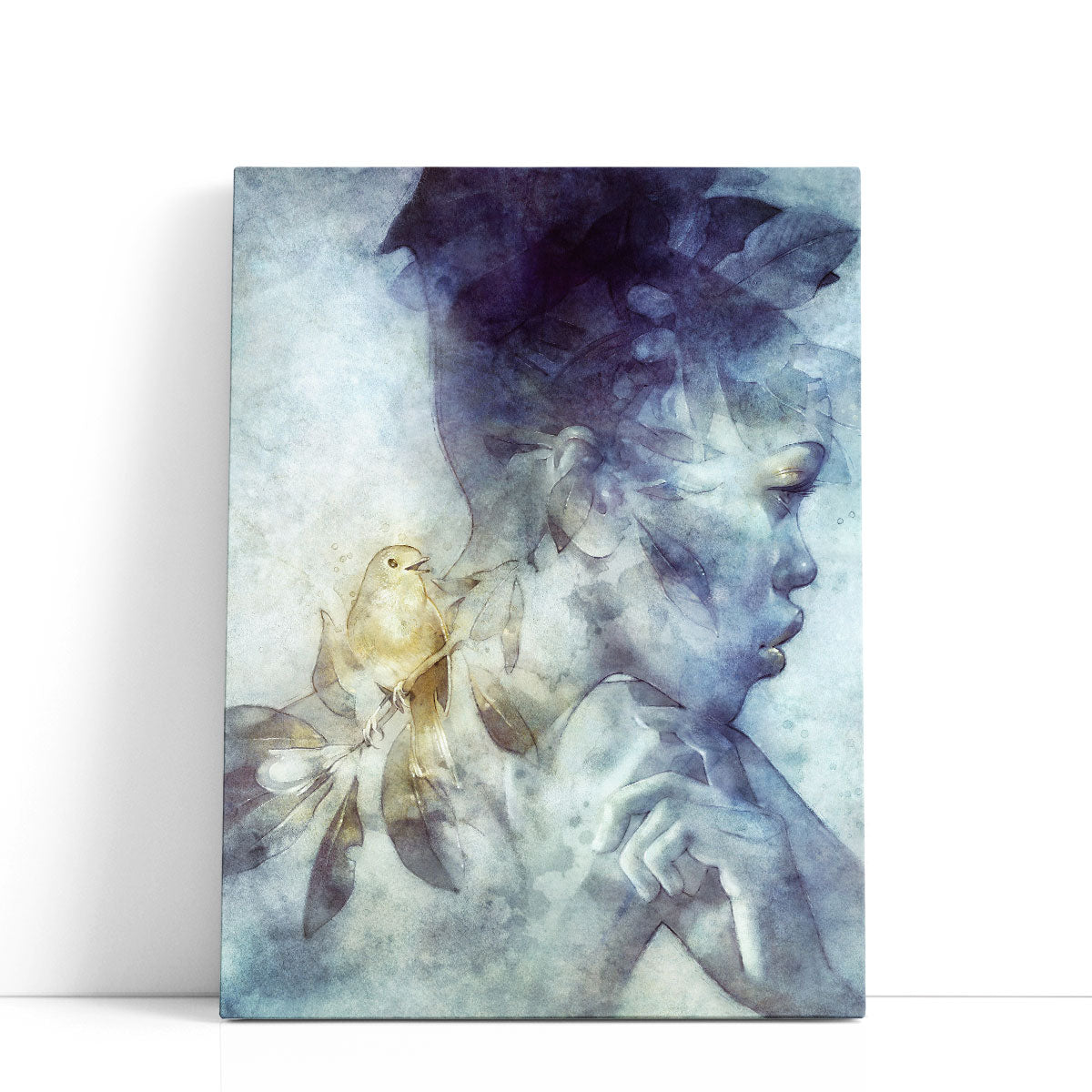 Midas Giclee Print | Abstract Portrait Art | Anna Dittman – Framed Flair