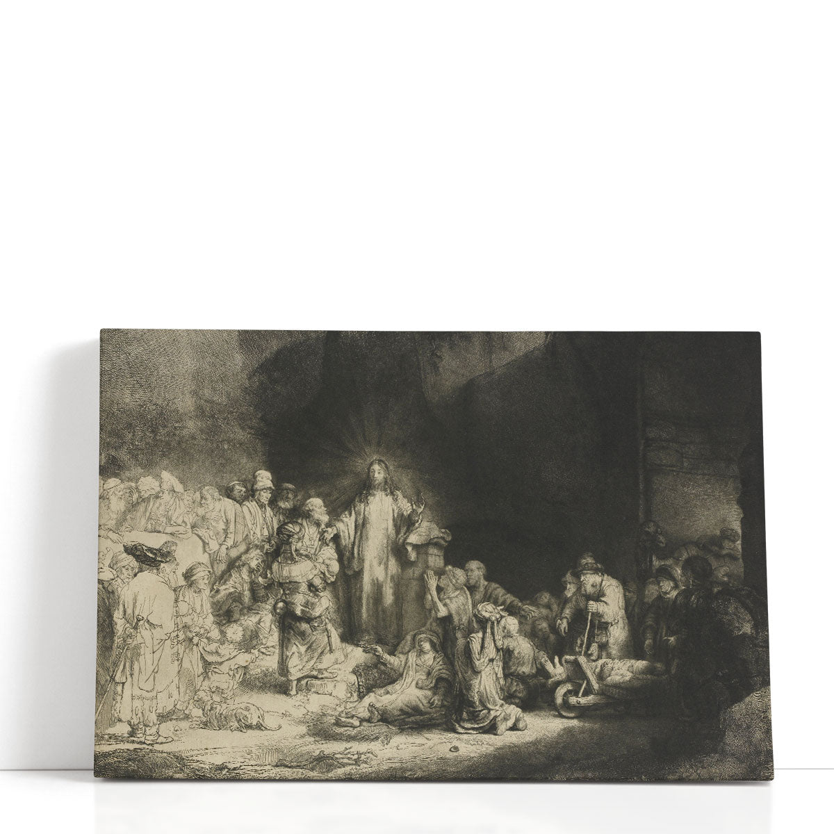 Christ Healing the Sick | Classical Canvas Wall Art | Rembrandt ...