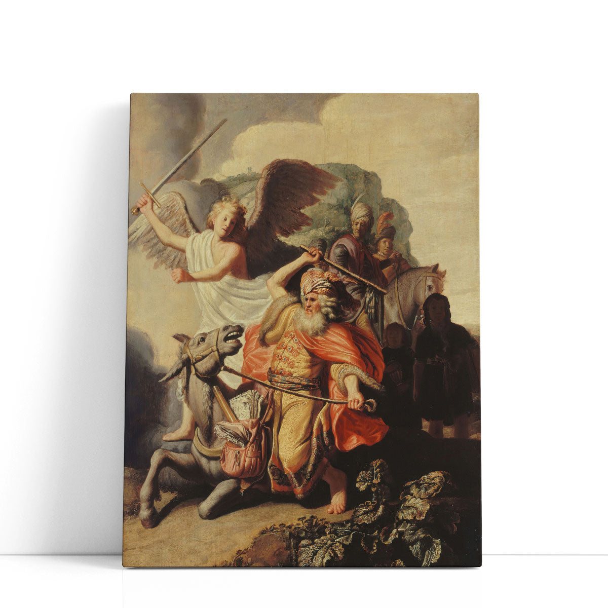 The Donkey of the Prophet Balaam Canvas Print | Rembrandt van Rijn ...