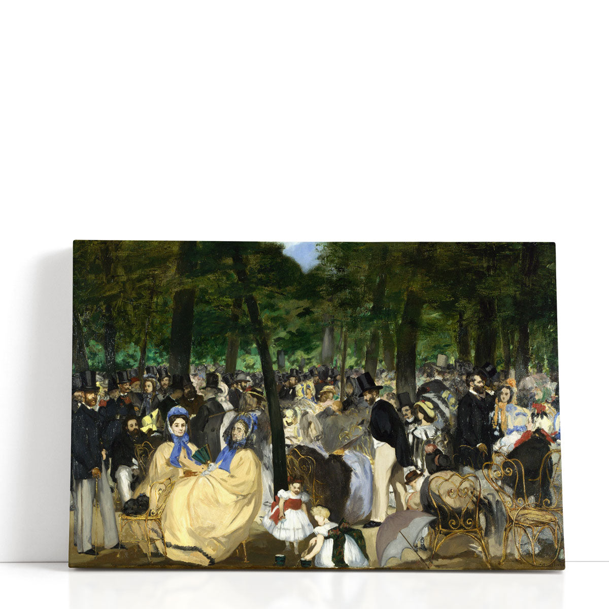 Music in the Tuileries Canvas Wall Art | Classic Scene | Edouard Manet ...