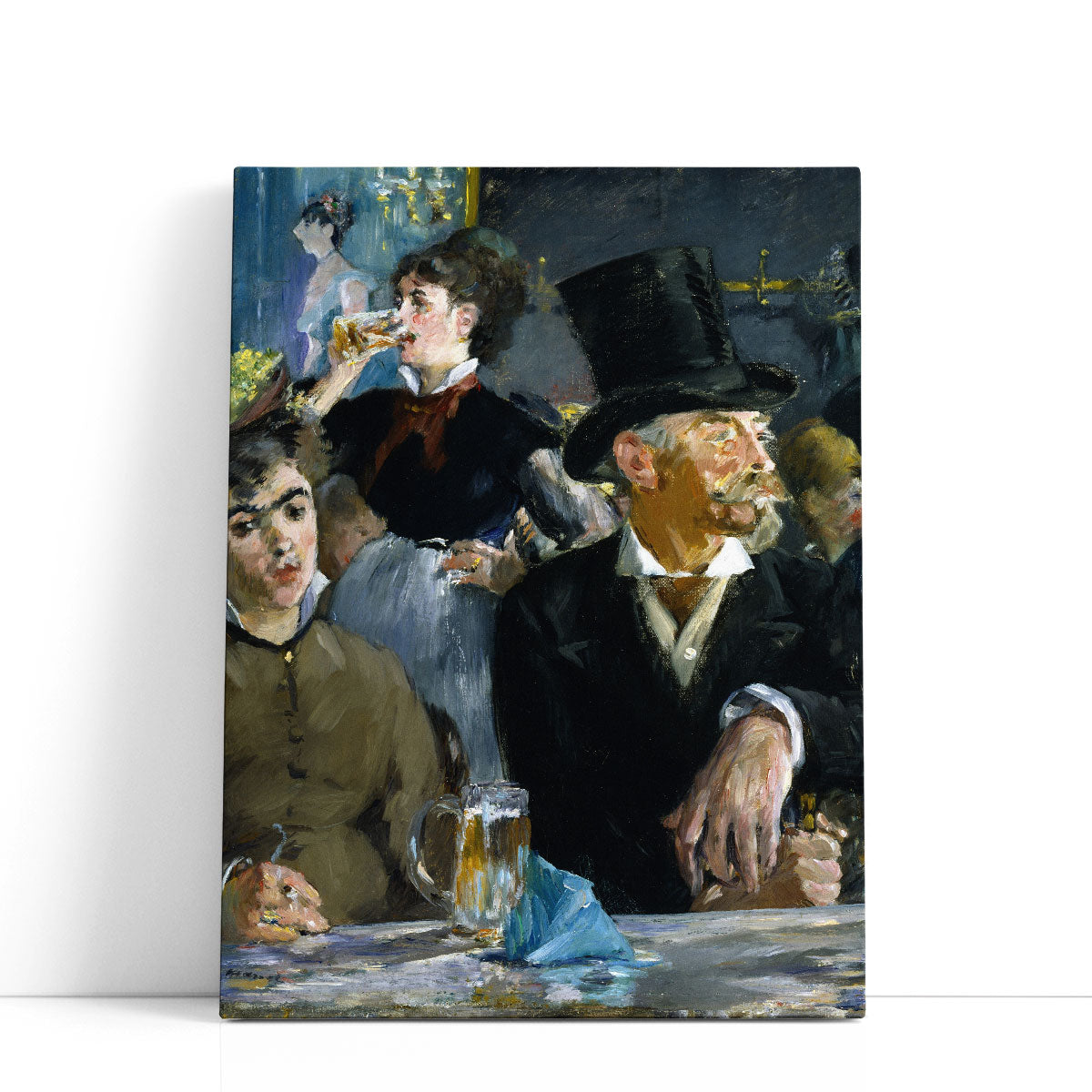 The Cafe Concert | Classic Canvas Art Print | Edouard Manet – Framed Flair