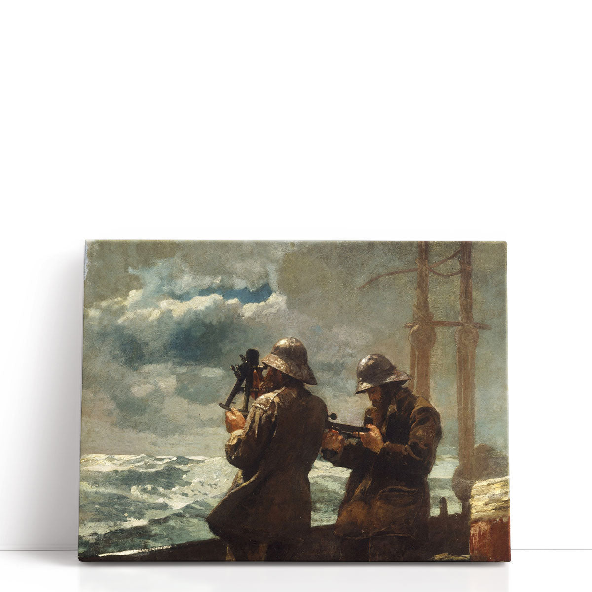 Eight Bells Canvas Print | Two Soldiers Classic Scene | Winslow Homer ...